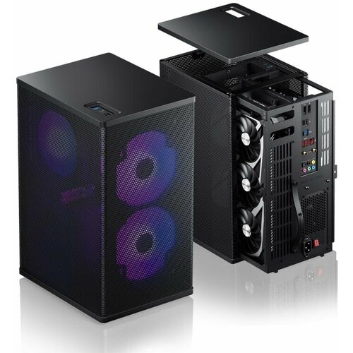 Корпус JONSBO VR3 Black без БП, mini-ITX, черный