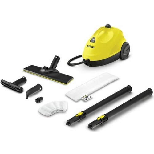 Пароочиститель KARCHER SC 2 EasyFix Win +насадка для стекла и кафеля 1.512-063-W, желтый/черный