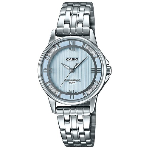 Наручные часы CASIO Collection LTP-1391D-2A2, голубой, серебряный