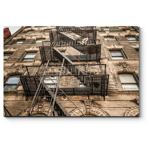 Модульная картина Пожарная лестница в Нью-Йорке30x20