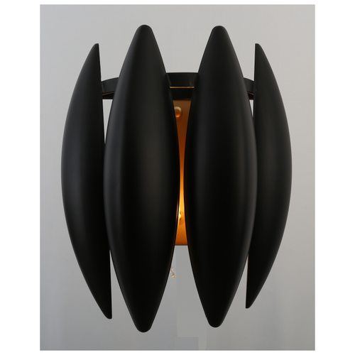 Настенный светильник Rivoli Aleit 4085-402, E14, 80 Вт, кол-во ламп: 2 шт., черный