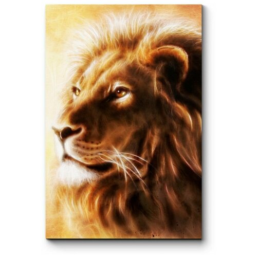 Модульная картина Великий и могучий лев 100x150