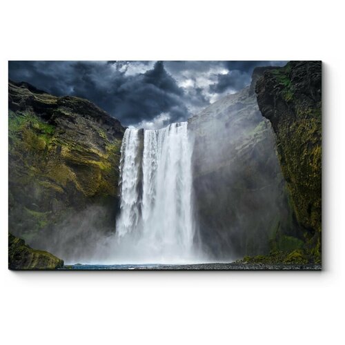 Модульная картина Захватывающий дух вид на горный водопад70x47
