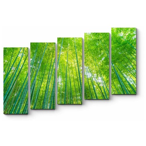 Модульная картина Бамбуковый лес 110x77