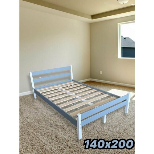 Кровать двуспальная деревянная из массива березы "Омега" 2000х1400