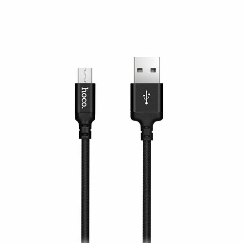 Кабель USB A --> Micro USB 5P (B) 1.0м hoco X14, черный