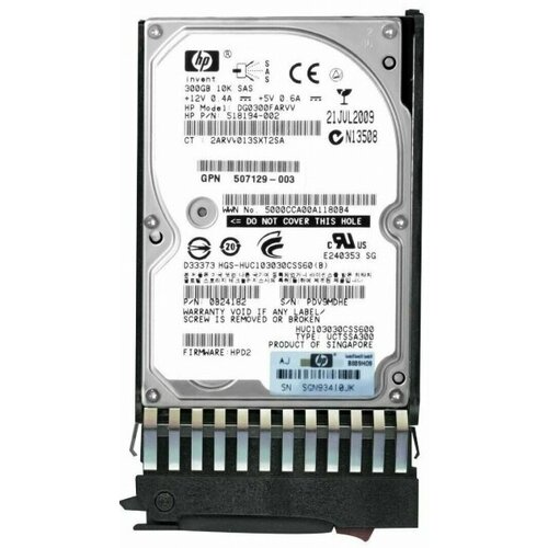 Жесткий диск HP 518194-002 300Gb 10000 SAS 2,5" HDD
