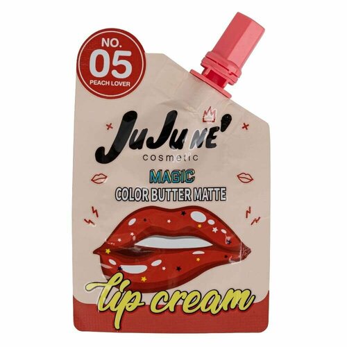 Стойкая матовая помада в саше JuJu Ne (Тон 05 Peach lover)