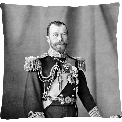 Подушка квадратная Николай II