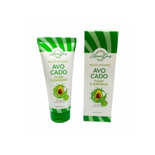 Grace Day Пенка для умывания с экстрактом авокадо multi-vitamin avocado foam cleanser, 100 мл