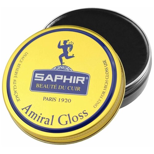 Saphir Крем Amiral Gloss 01 черный, 50 мл