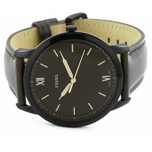 Наручные часы FOSSIL Minimalist FS5551, коричневый, черный