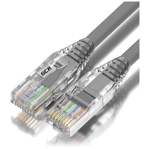 Кабель GCR LSZH UTP CAT5e RJ-45 - RJ-45 (GCR-LSZH53), 0.3 м, серый