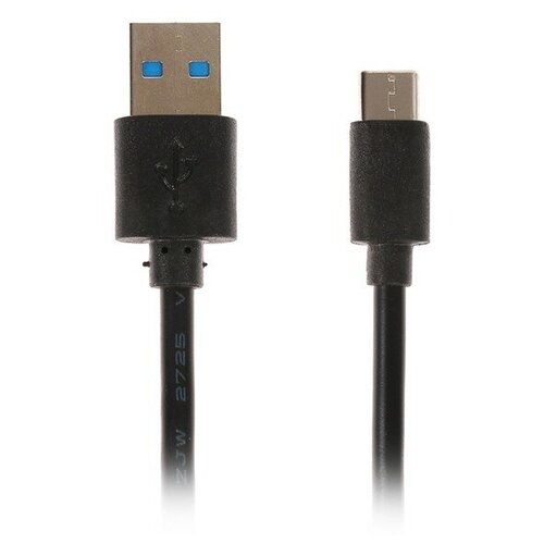 Кабель Luazon USB - USB Type-C, 1 м, черный