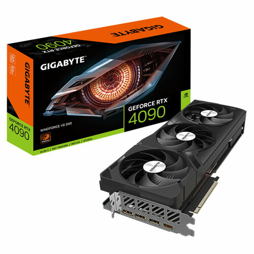 Gigabyte RTX4090 WINDFORCE V2 24GB GDDR6X 384-bit HDMI 3xDP 3FAN ATX RTL GV-N4090WF3V2-24GD