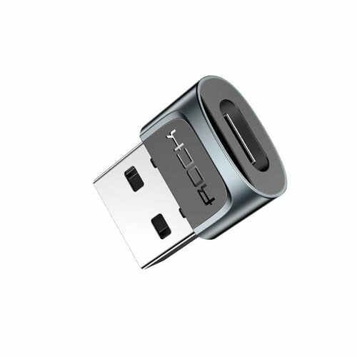 Адаптер Rock USB-AF to USB-C переходник с USB на Type-C черный