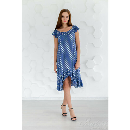 Платье Текстильный Край, размер 48, голубой
