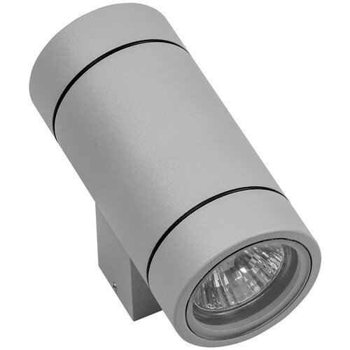 Lightstar Уличный настенный светильник Paro 351609, GU10, 100 Вт, лампы: 2 шт., цвет арматуры: серый, цвет плафона серый