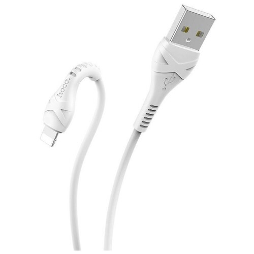 Кабель Hoco X37 USB - Lightning для быстрой зарядки Apple, iPhone, iPad, AirPods, кабель зарядка для айфон 1м 1 м, 1 шт, белый