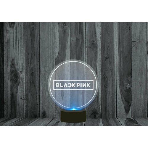 Светильник, ночник 3D GOODbrelok взрослым принт "БлэкПинк, Blackpink" - BР0001