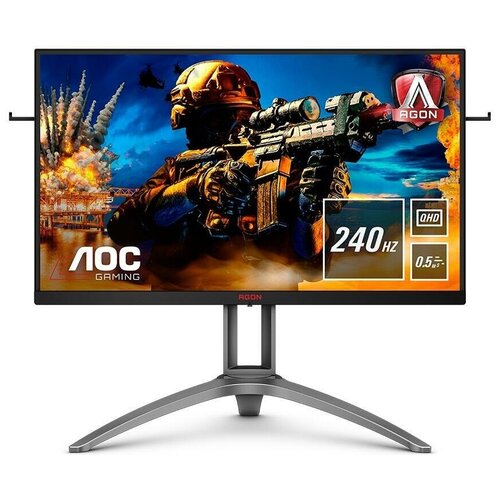 27" Монитор AOC AGON AG273QZ, 2560x1440, 240 Гц, TN, черный/серебристый