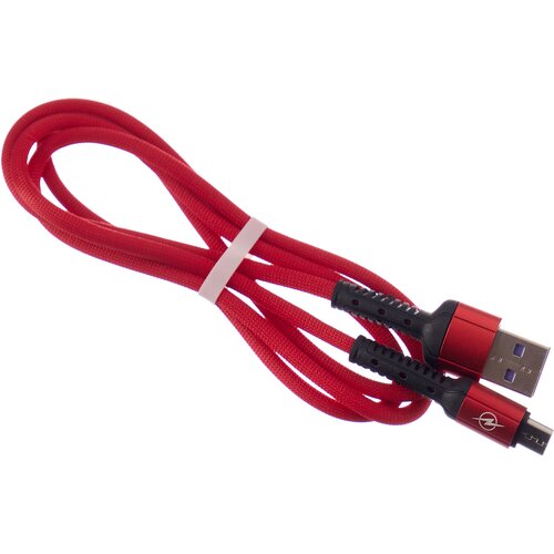 Кабель SmartBuy Socks USB - microUSB, 1 м, красный
