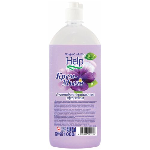 Help Крем-мыло Антибактериальное, 1 л, 1 кг