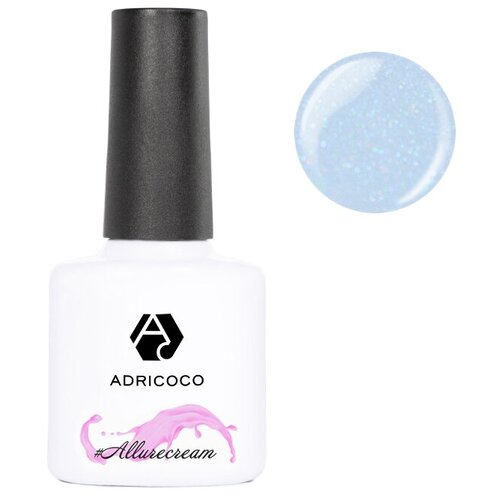 ADRICOCO гель-лак для ногтей Est Naturelle / #Allurecream, 8 мл, 40 г, 10 камуфлирующий голубой с шиммером