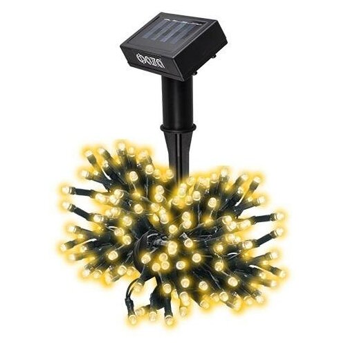 Светильник светодиодный SLR-G01-100Y садовый; гирлянда 100 бел. LED на солнечн. батарее | код.5027312 | ФАZА (15шт. в упак.)