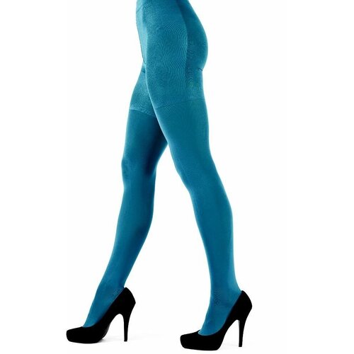 Колготки Pretty Polly, 60 den, размер L, бирюзовый