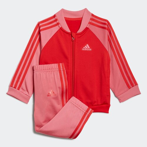 Костюм adidas, размер 104, красный, розовый