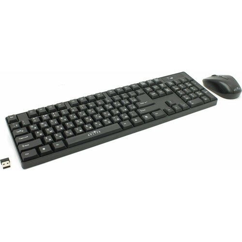 Комплект клавиатура и мышь OKLICK Wireless 210M Black USB