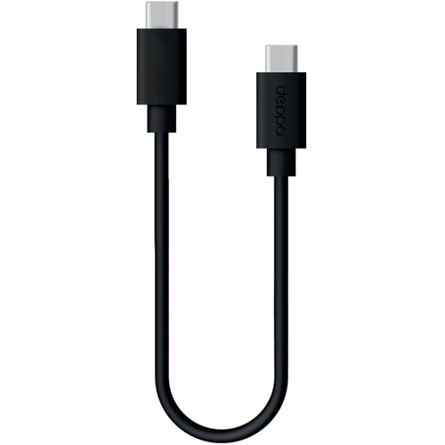 Дата-кабель USB-C - USB-C, 3A, 1.2м, черный, крафт, Deppa 72302-OZ