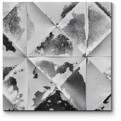 Модульная картина Черно-белая геометрия улиц 20x20