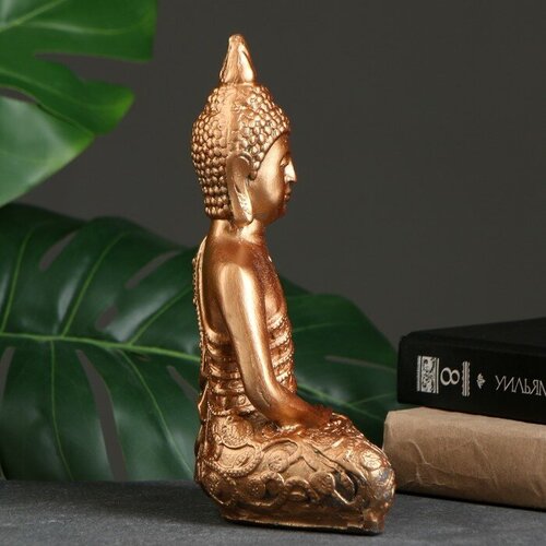 Фигура Будда малый бронза 24х16х10см