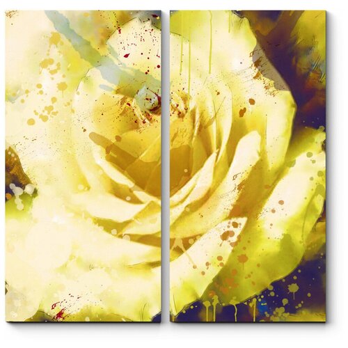 Модульная картина Прекрасный цветок розы 110x110