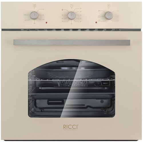 Электрический духовой шкаф RICCI REO-611BG, бежевый