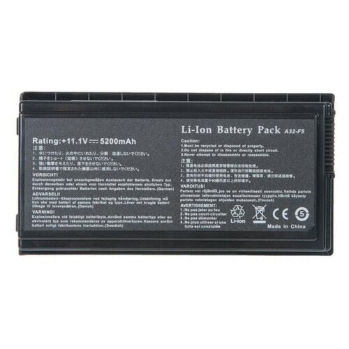Battery / Аккумулятор (батарея) A32-F5 ZeepDeep для ноутбука Asus F5, X50, X59, 5200mAh, 11.1V