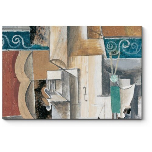 Модульная картина Гитара и скрипка, Пабло Пикассо 110x73
