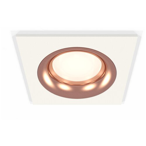 Встраиваемый светильник XC7631006 SWH/PPG белый песок/золото розовое полированное MR16 GU5.3 (C7631, N7015)