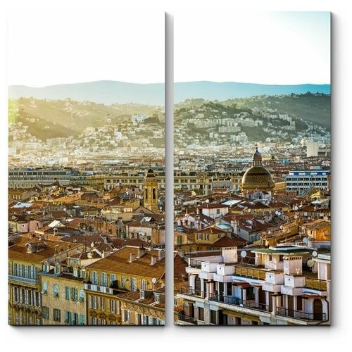 Модульная картина Панорама, Ницца, Франция140x140