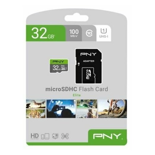 Карта памяти PNY MicroSD UHC-1 Class10, 32 GB