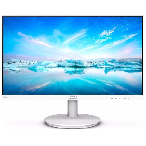 23.8" Монитор Philips 241V8W, 1920x1080, 75 Гц, IPS, белый