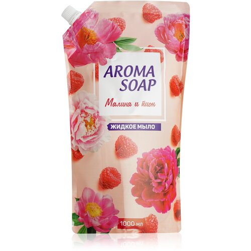 Жидкое мыло Aroma Soap " Малина и Пион " 1000мл