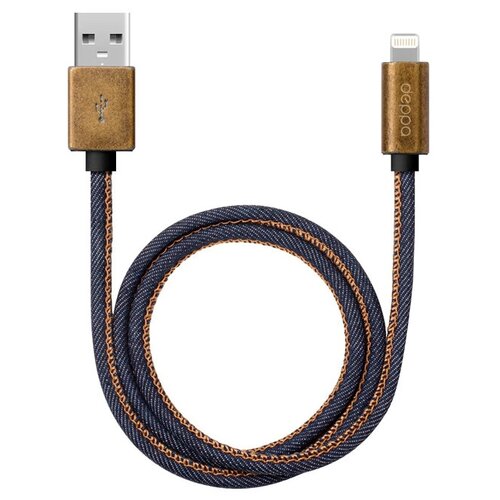 Кабель Deppa Jeans USB - Apple Lightning (72275), 1.2 м, синий