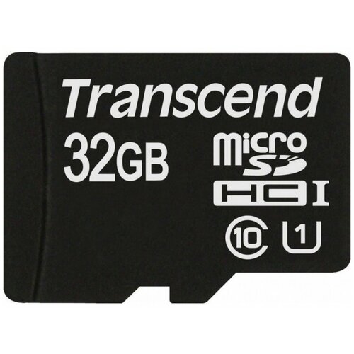 Карта памяти Transcend microSDHC 32 ГБ Class 10, UHS-I, красный/черный