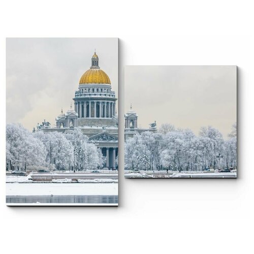 Модульная картина Зимний Петербург140x105