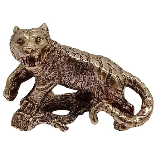 Статуэтка Тигр рычит 5 см бронза, символ года 2022