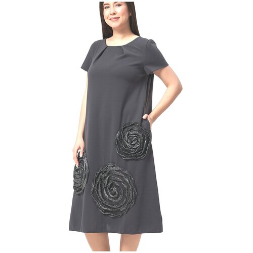 Платье Olsi, размер 50, серый