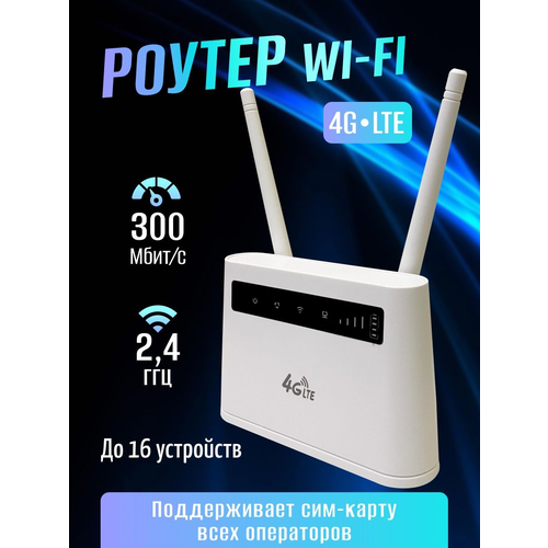 Роутер беспроводной 4G LTE / WI-FI с сим картой